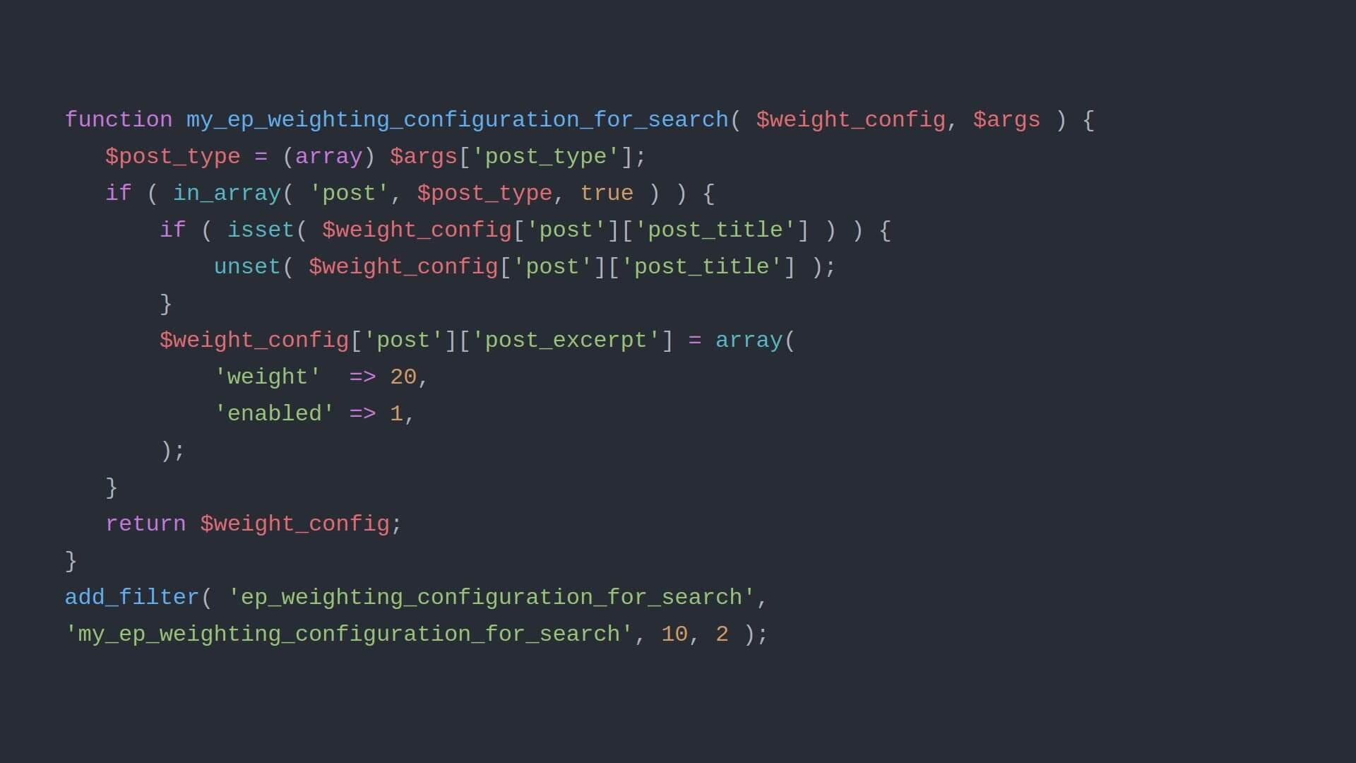 Custom Fields and Weighted Search with ElasticPress - ElasticPress